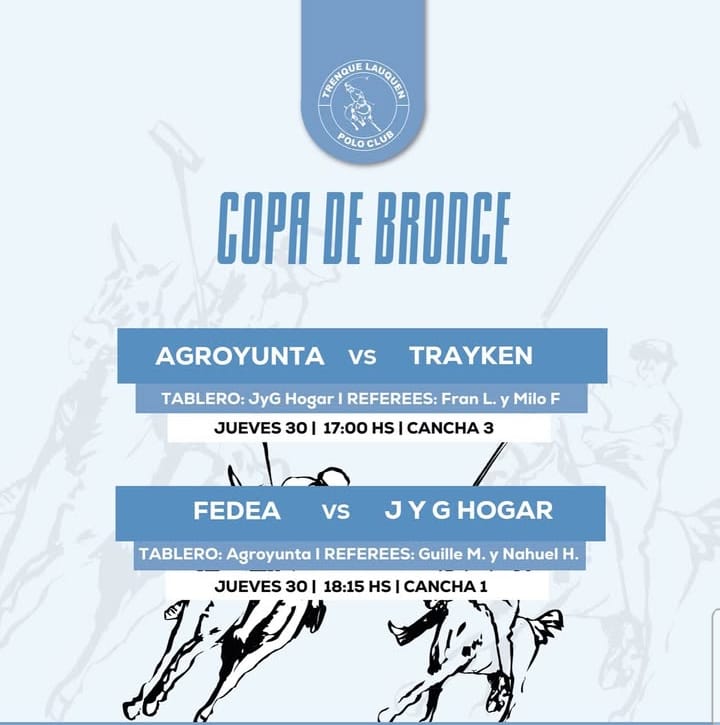POLO: Finalmente este jueves 30 dará comienzo la Copa de Bronce en las ...